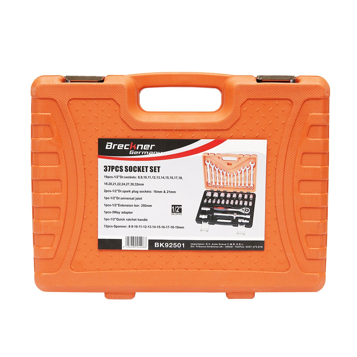 Breckner Germany kombinált és dugókulcs készlet, 37 részes - eMAG.hu