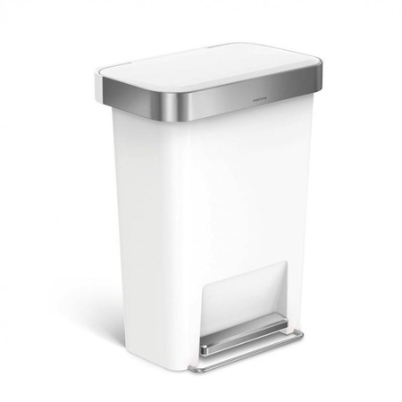 Cos de gunoi, Simplehuman, Plastic, 45l, Alb - eMAG.ro
