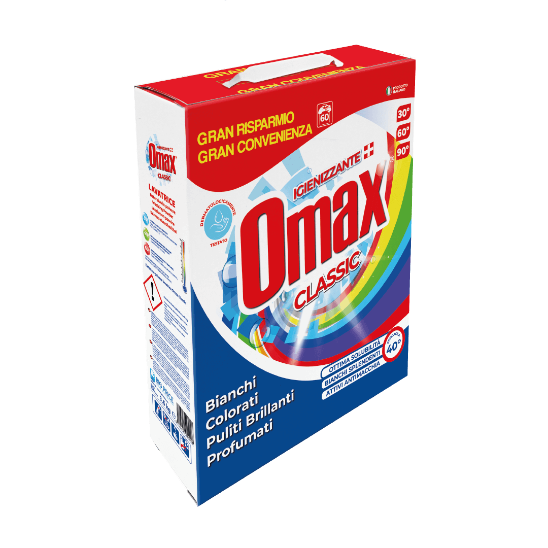 Detergent praf OMAX Classic 6.3 kg - 105 spalari - eMAG.ro