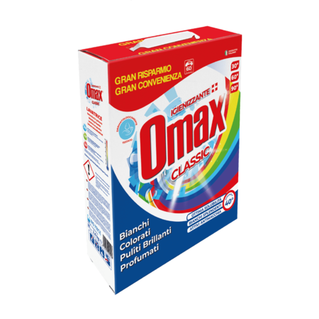 Detergent praf OMAX Classic 6.3 kg - 105 spalari - eMAG.ro