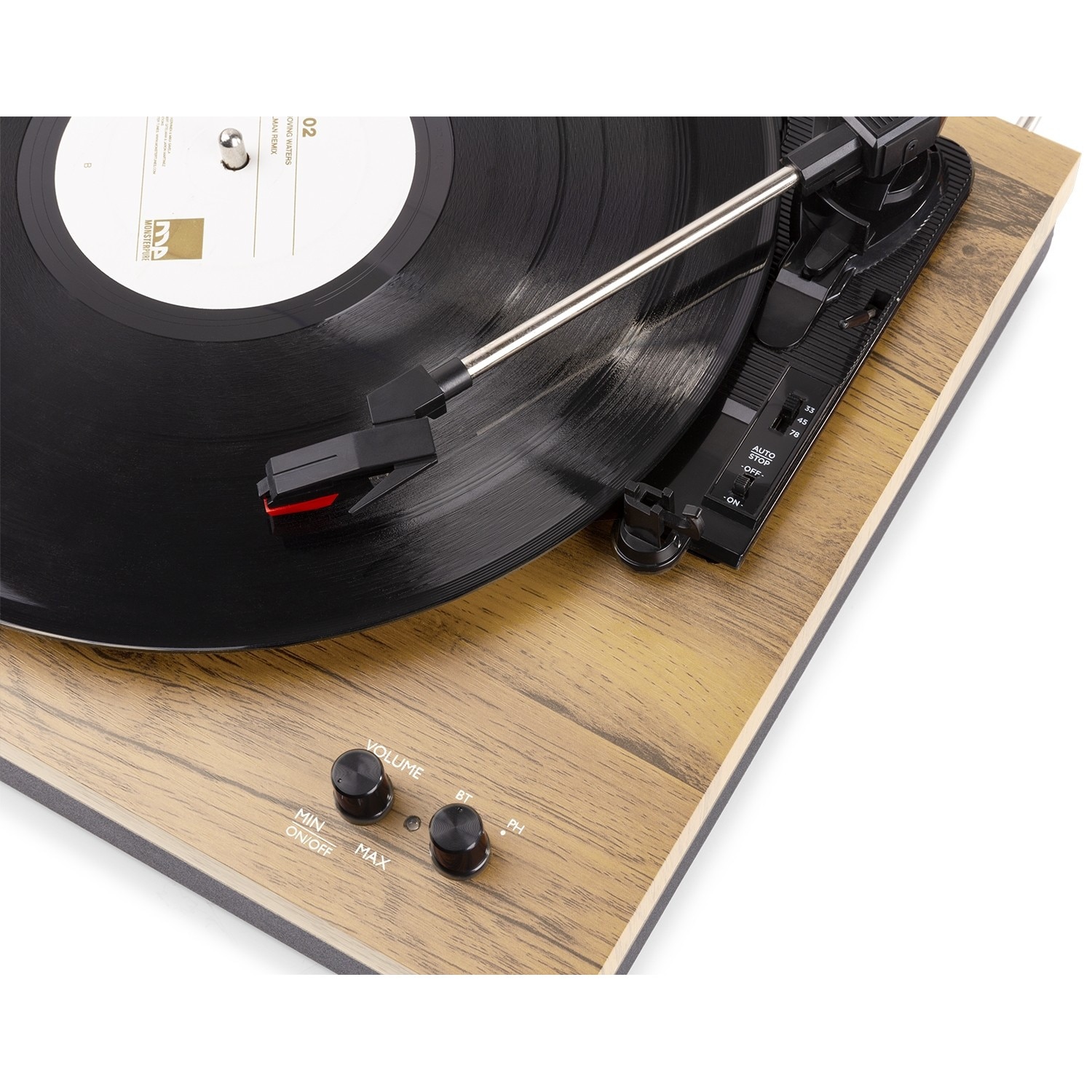 Set pick-up cu boxe, 2x50W, Bluetooth, maro deschis, Fenton RP165L ...