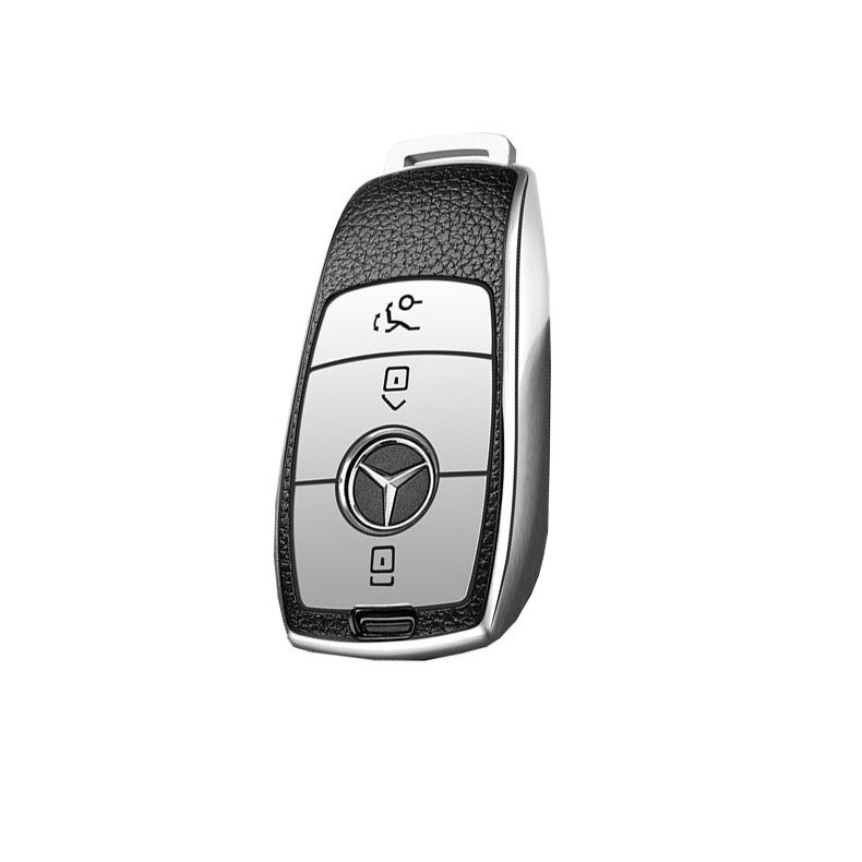Husa Cheie Auto pentru Mercedes Benz2, Tpu, Argintiu/negru - eMAG.ro