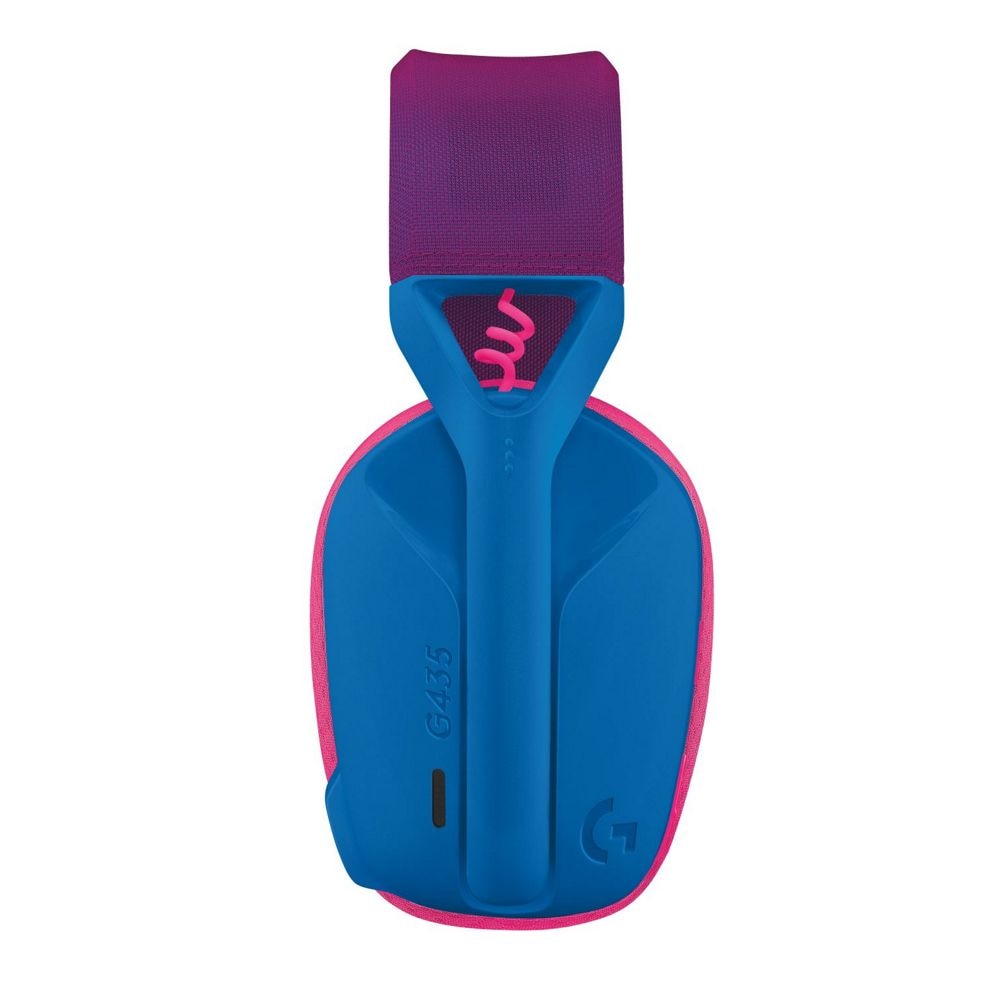 Casti gaming wireless Logitech G435 Lightspeed, Blue/Raspberry - eMAG.ro