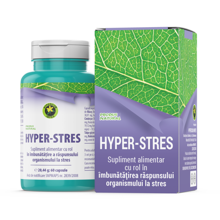 Capsule Hyper Stres 60 cps Hypericum Impex - eMAG.ro