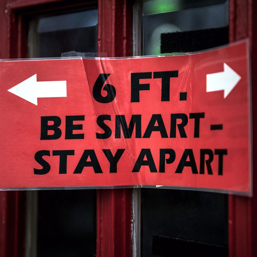 Autocolant Art Star pentru mobilier, Be Smart Stay Apart, Mesaje ...