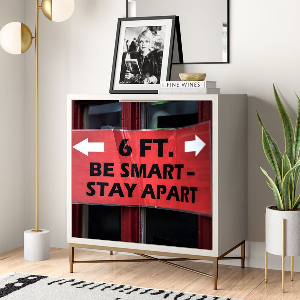 Autocolant Art Star pentru mobilier, Be Smart Stay Apart, Mesaje ...