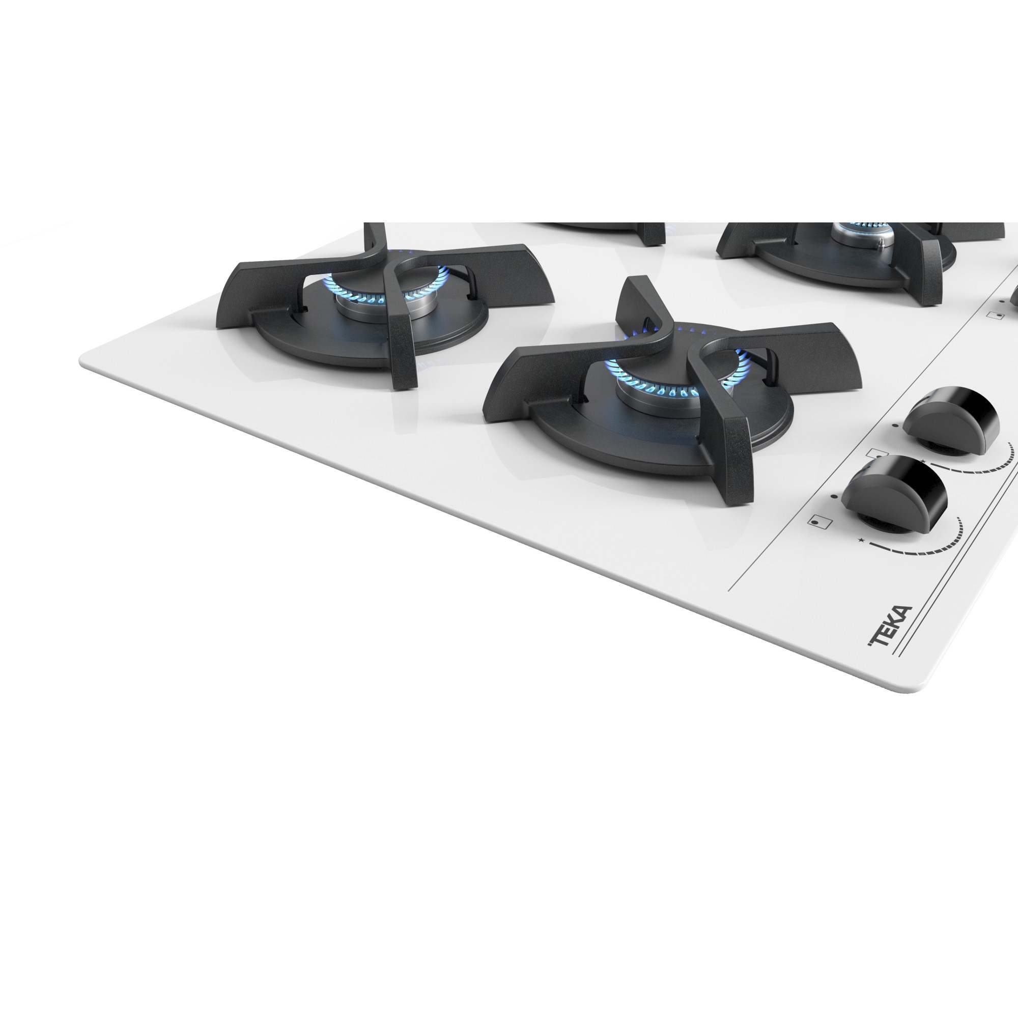 Plita incorporabila TEKA GBC 64000 KBC WH (E4), Gaz, 4 zone de ...