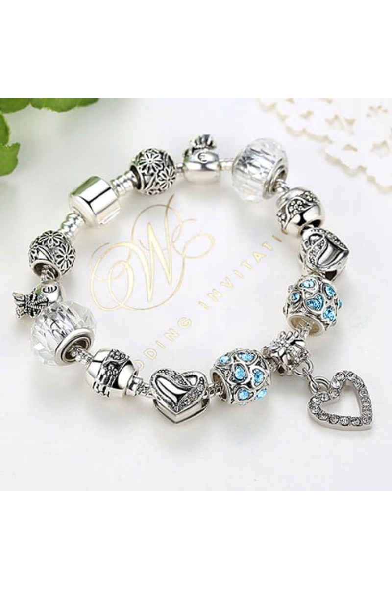 Bratara placata cu argint tip Pandora charms, KB67 - eMAG.ro