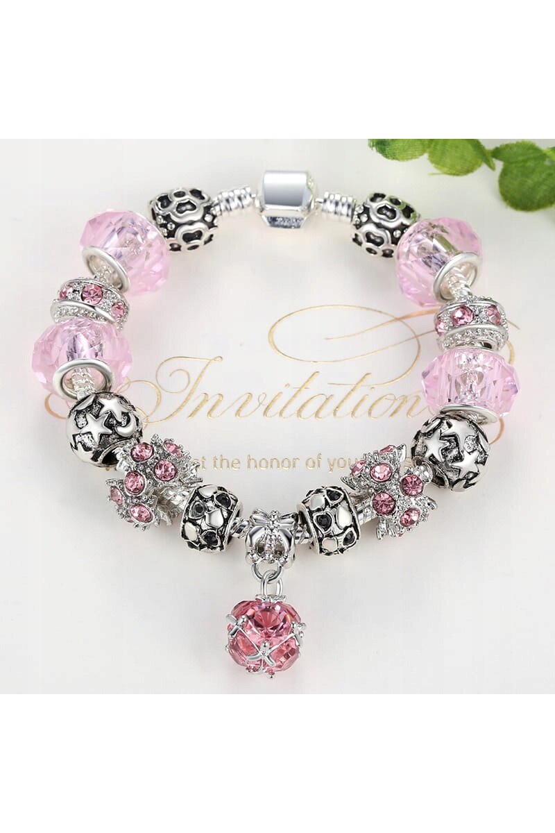 Bratara placata cu argint tip Pandora charms, KB58 - eMAG.ro