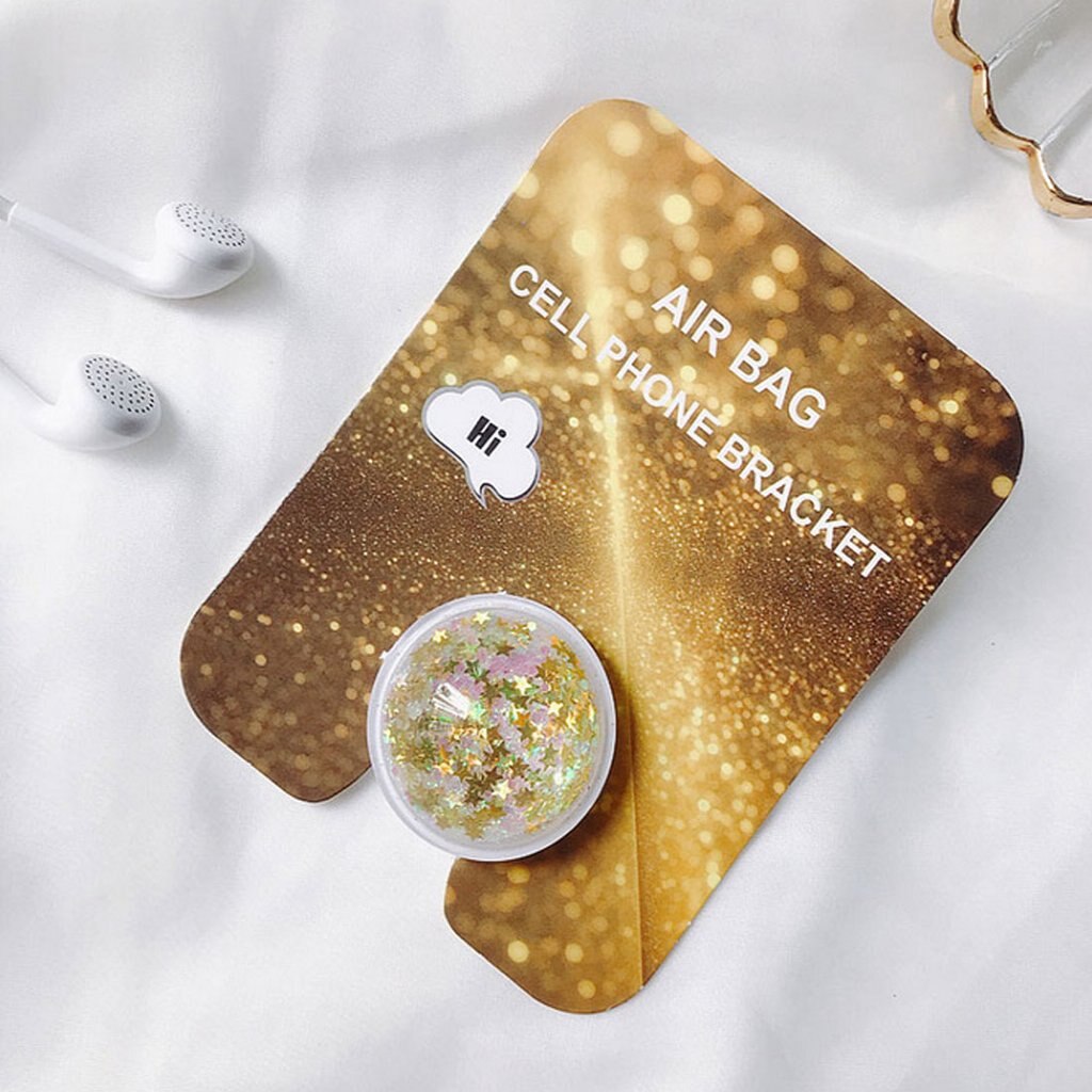 Suport Telefon Glitter Pop Socket Mobile Stand Auriu - eMAG.ro