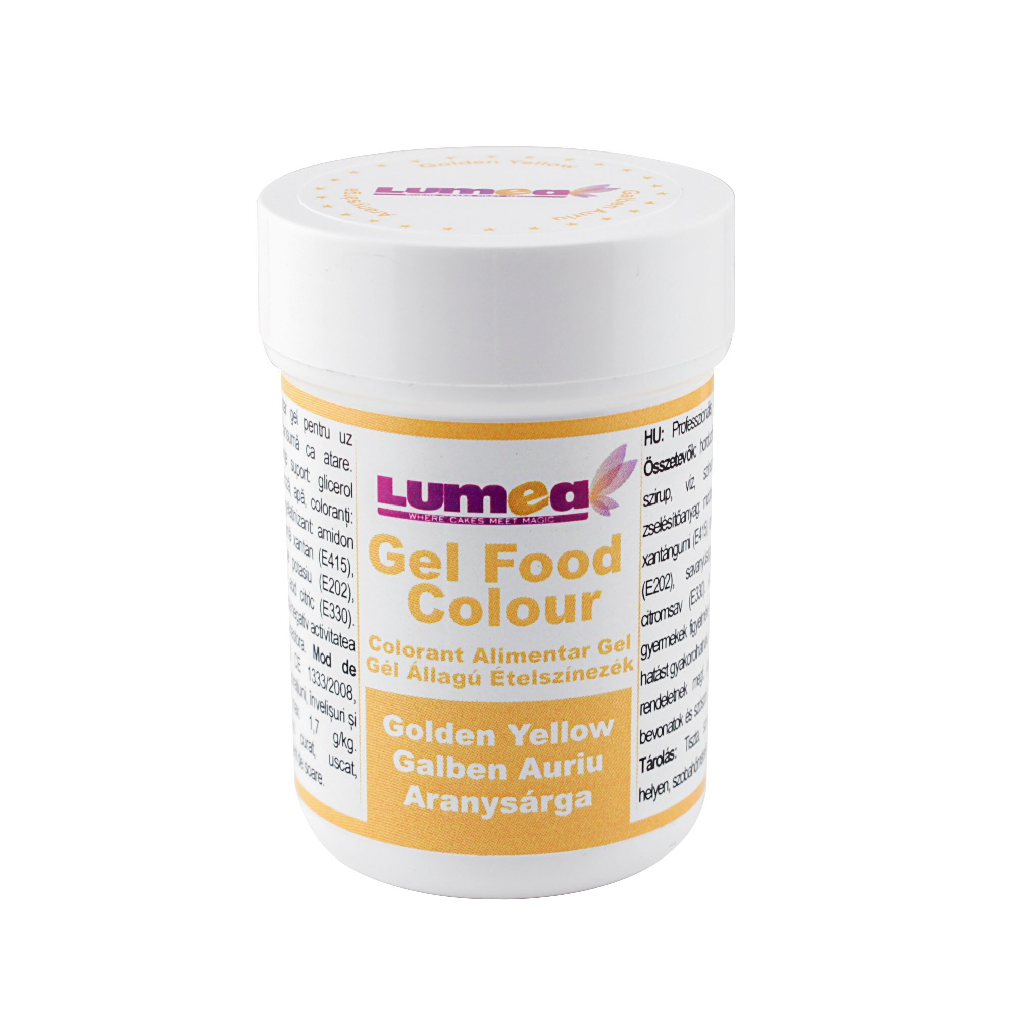 Colorant alimentar gel Galben auriu, 30g - Lumea - eMAG.ro