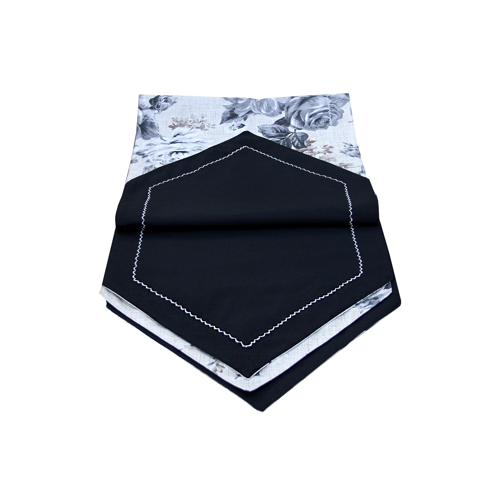 Set 2 naproane masa 40x160cm din damasc imprimat model 05 - eMAG.ro