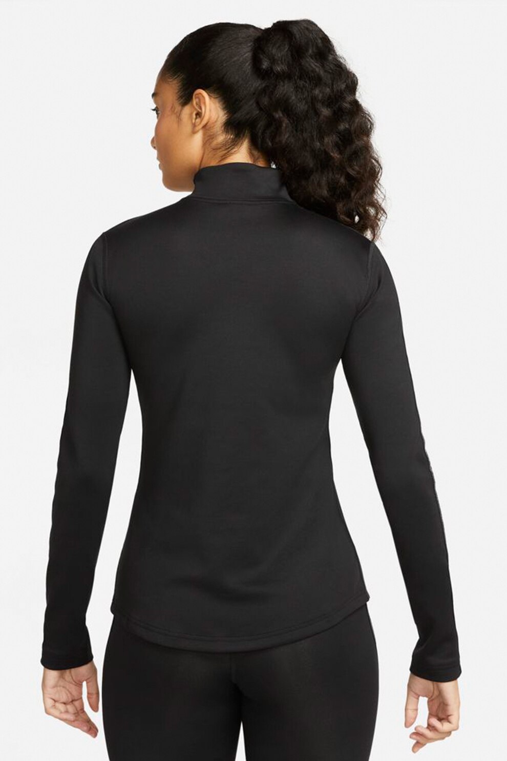 Nike, Bluza cu guler inalt pentru fitness Therma-FIT, Negru, L - eMAG.ro