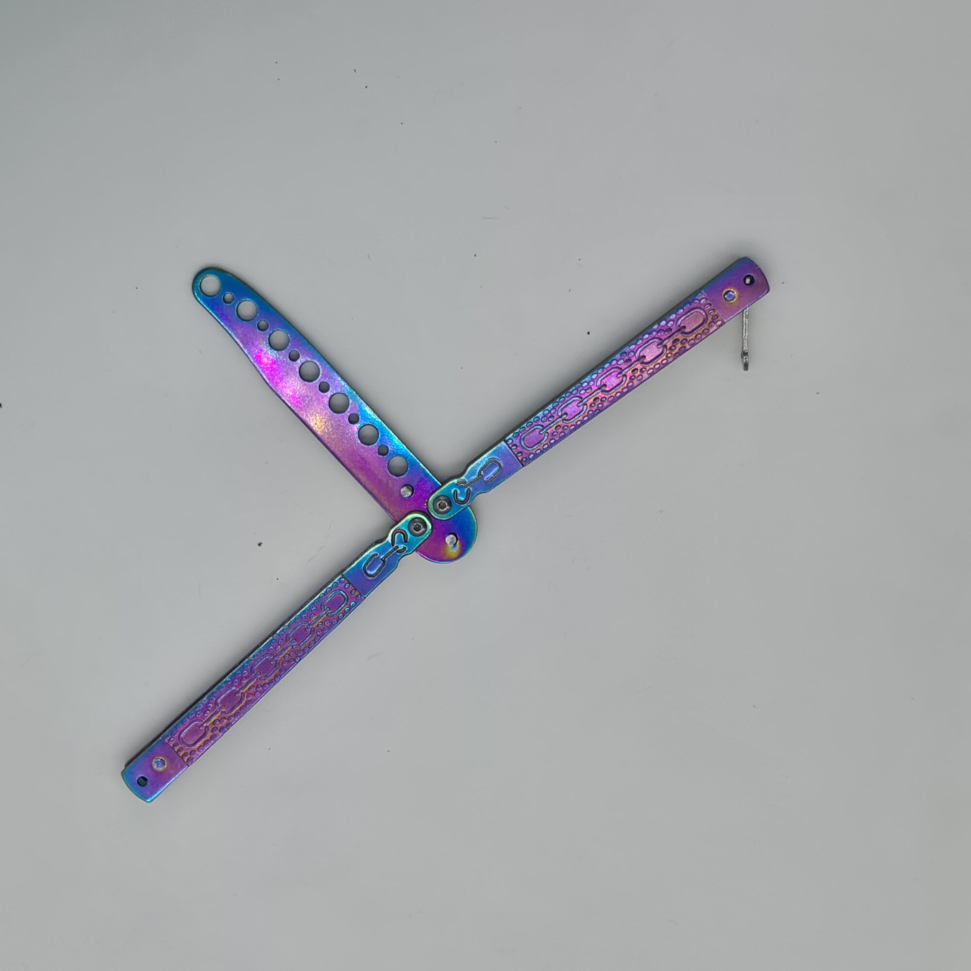 Cutit fluture Butterfly, Balisong 21.50cm, fade clasic, fara tais, de ...