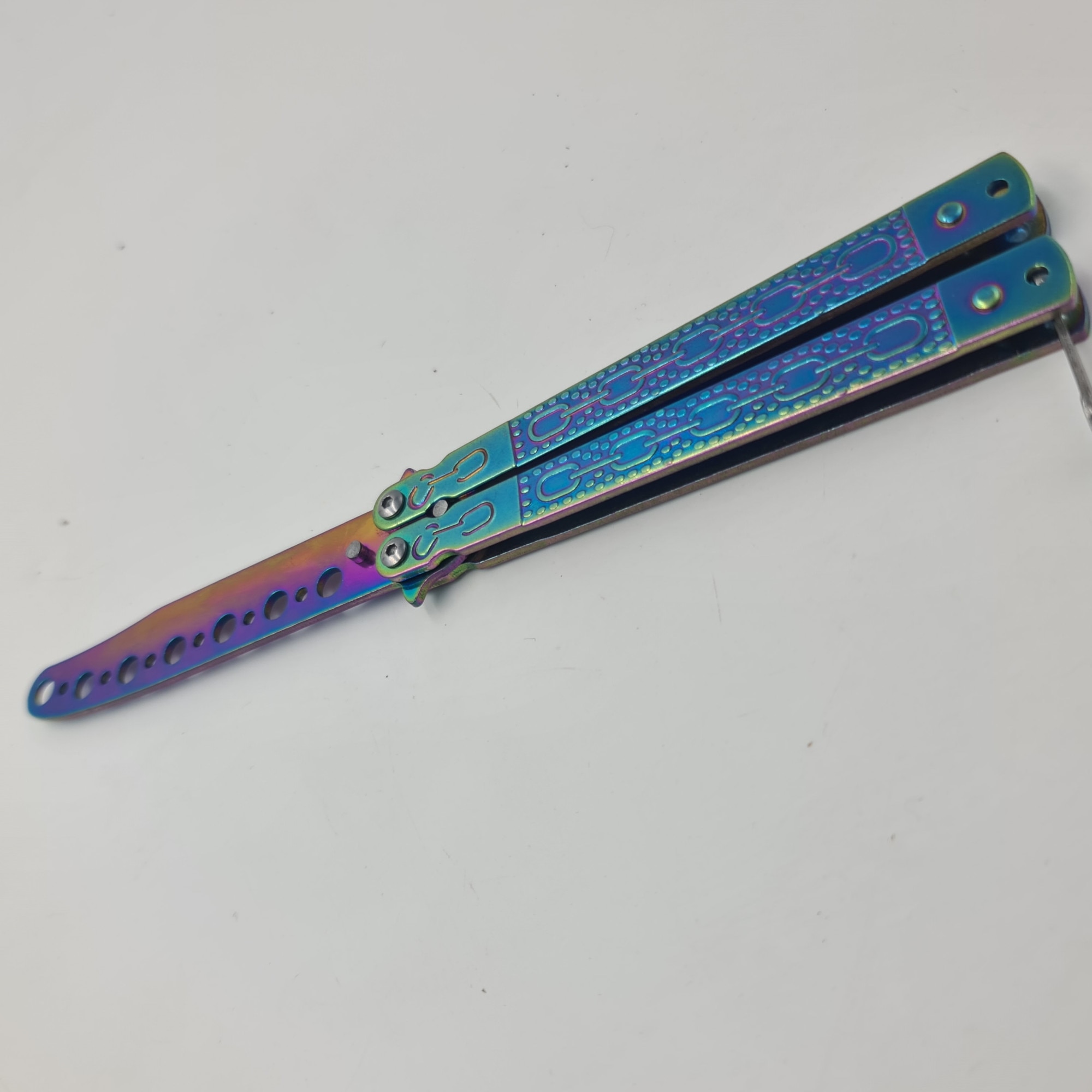 Cutit fluture Butterfly, Balisong 21.50cm, fade clasic, fara tais, de ...