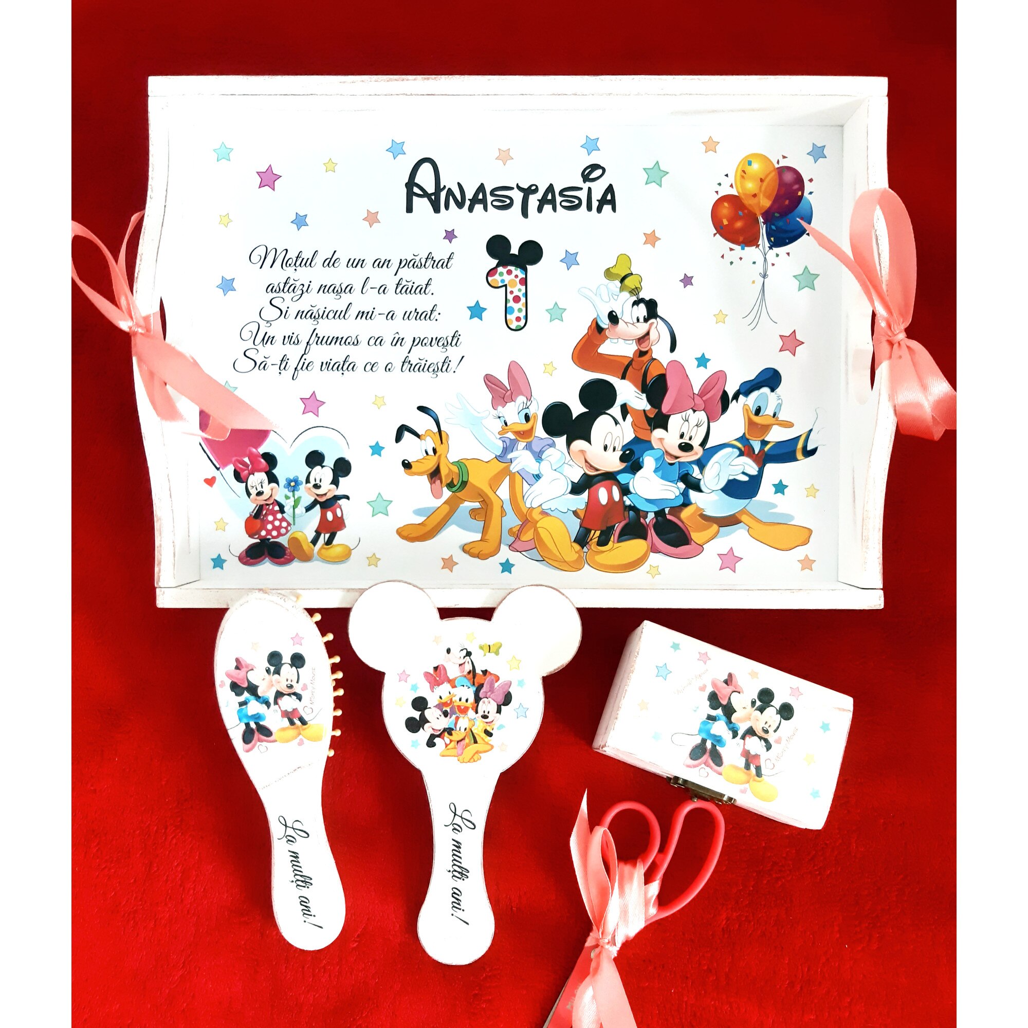 Set pentru taierea motului Disney, fetita/baiat, 6 piese - eMAG.ro