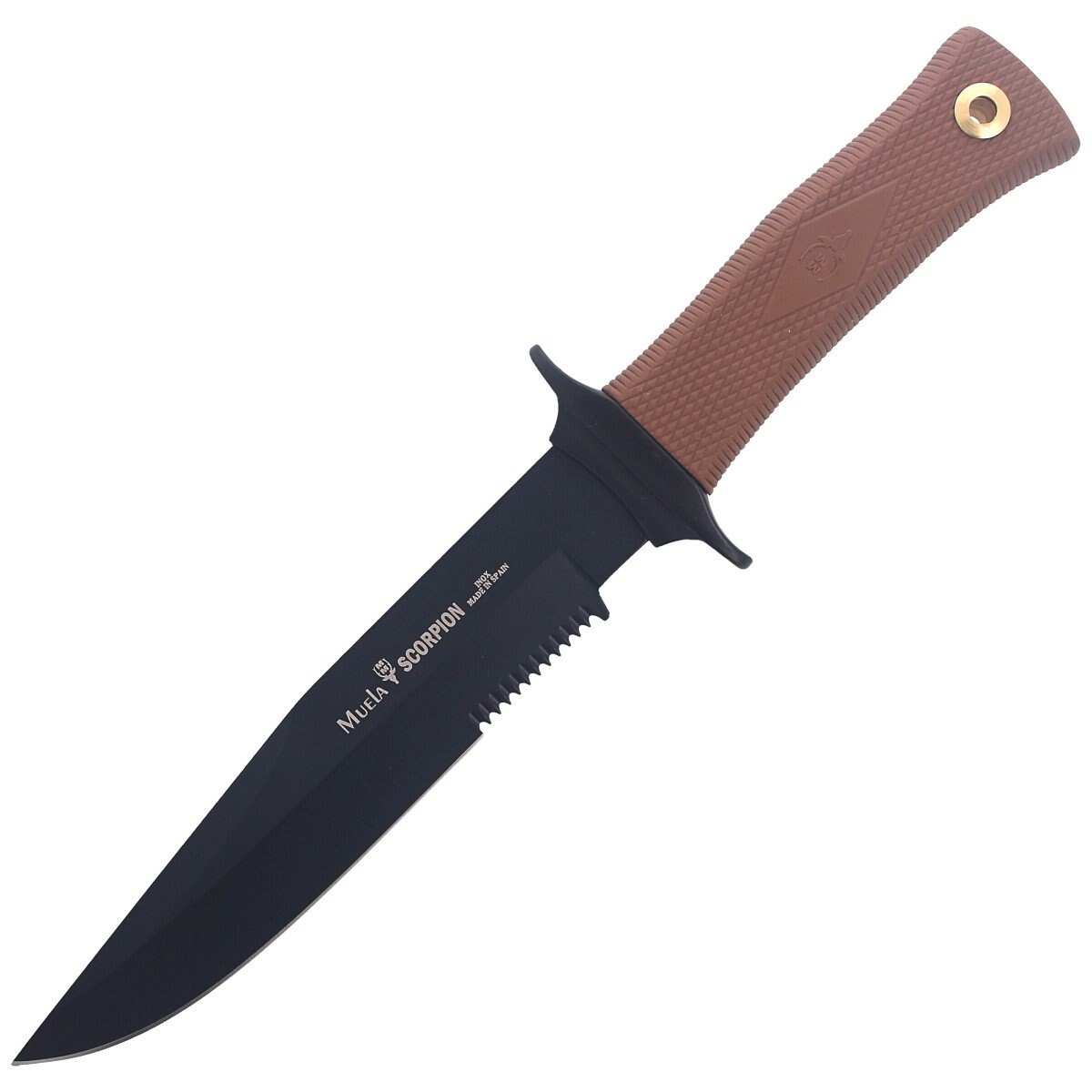 Cutit Muela Tactical SCORPION-18NM, Otel inoxidabil, 18 cm, Maro/Negru ...