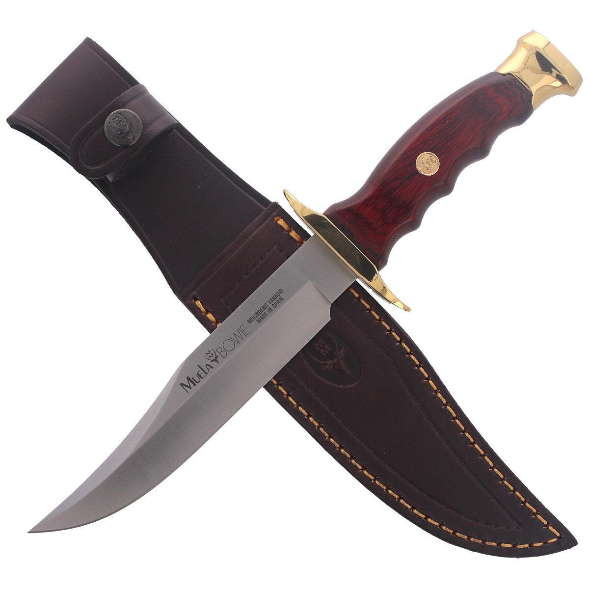 Cutit Muela BW-16 Bowie Pakkawood, Otel inoxidabil, 16 cm, Maro - eMAG.ro