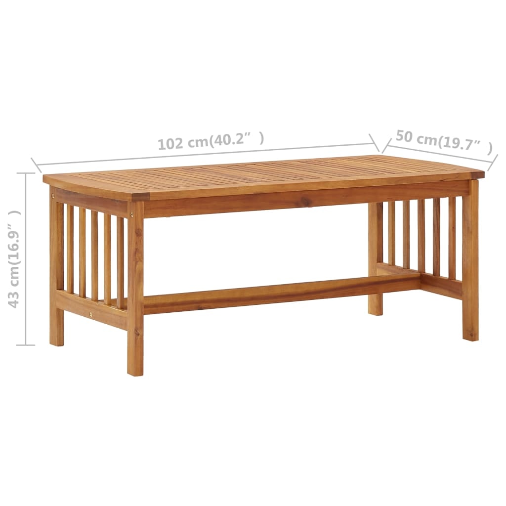 Set mobilier de gradina cu perne, vidaXL, 4 piese, lemn masiv de acacia ...