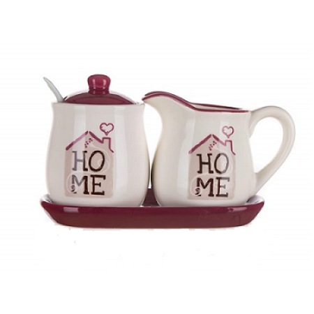 Set Latiera si Zaharnita Portelan 3 piese Banquet Home - eMAG.ro