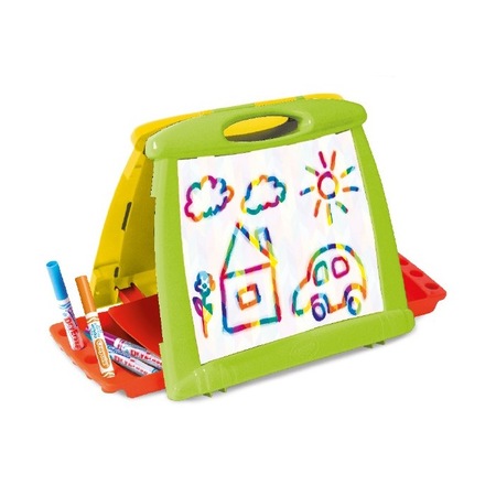Tabla de colorat Crayola kids, multicolora cu suprafata dubla - eMAG.ro