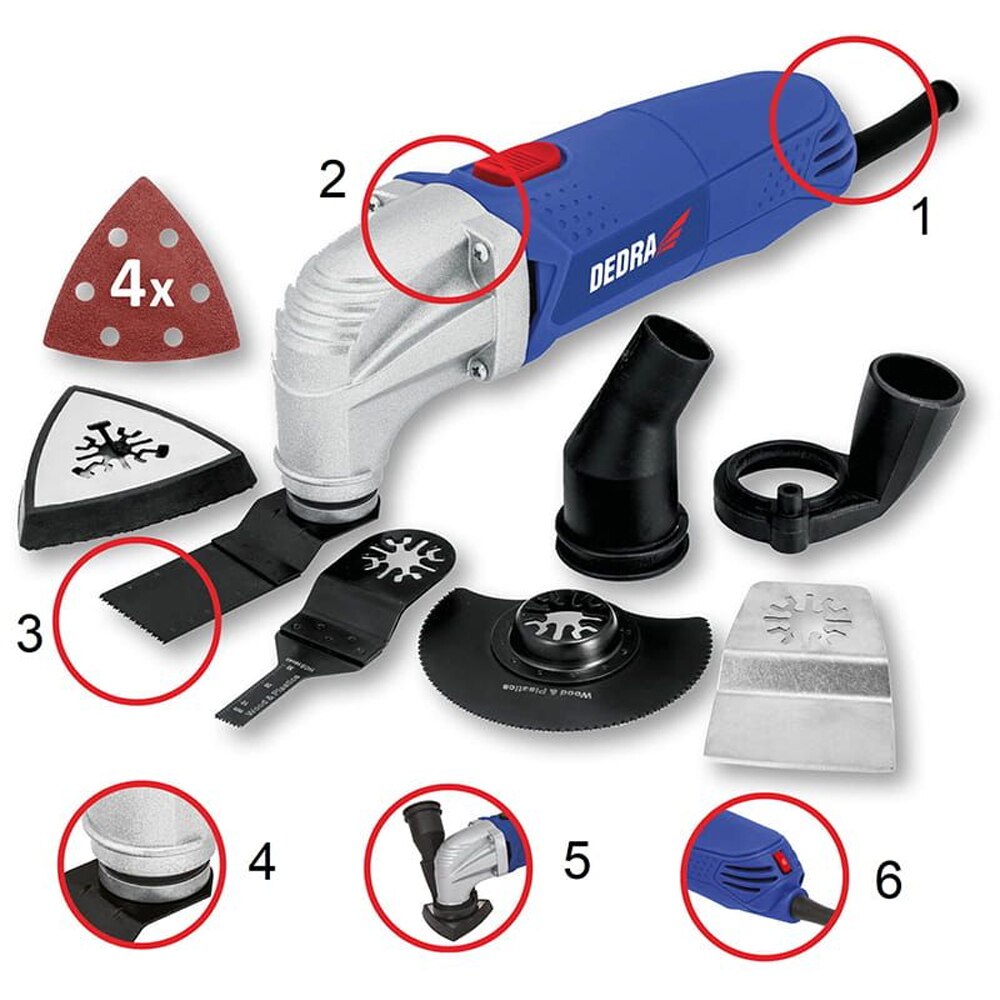 Masina multifunctionala Dedra DED7945, oscilatii variabile 22000 opm ...