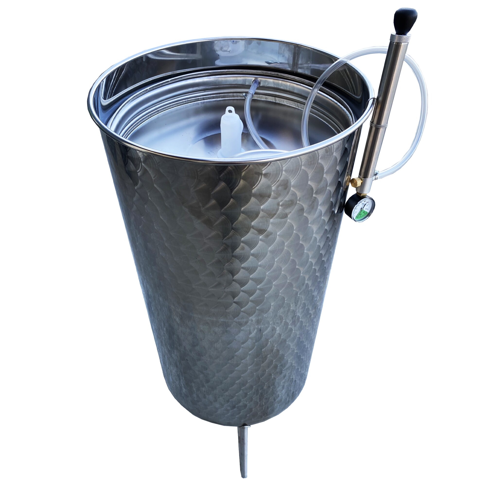 Cisterna inox cu suport, 150L, capac flotant cu garnitura, pompa cu ...