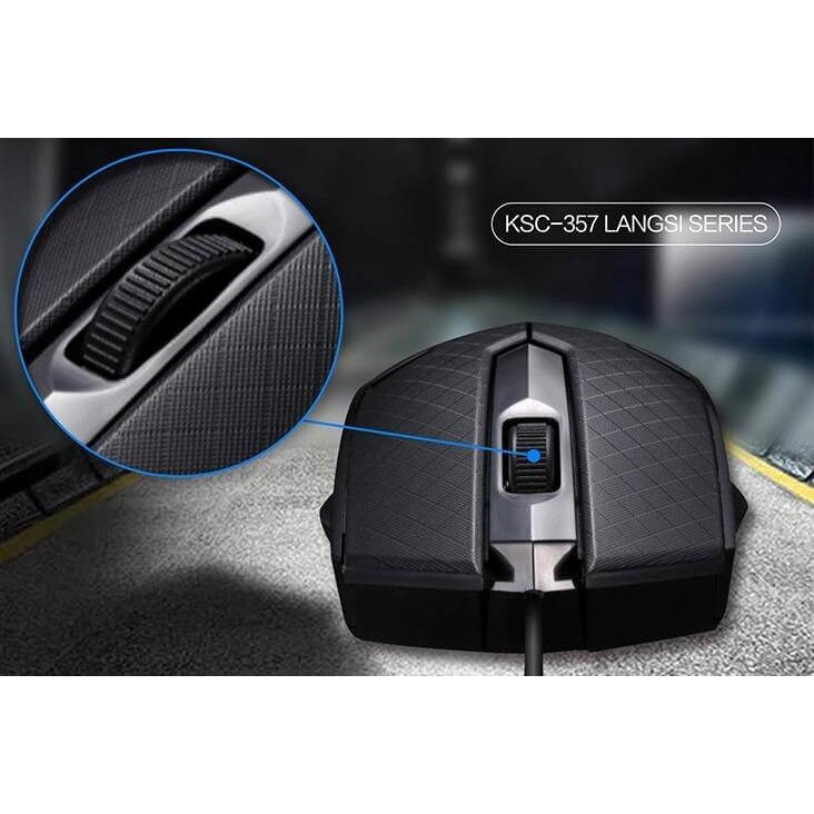 Mouse Optic cu Fir, KAKU Langsi (KSC-357) Negru - eMAG.ro