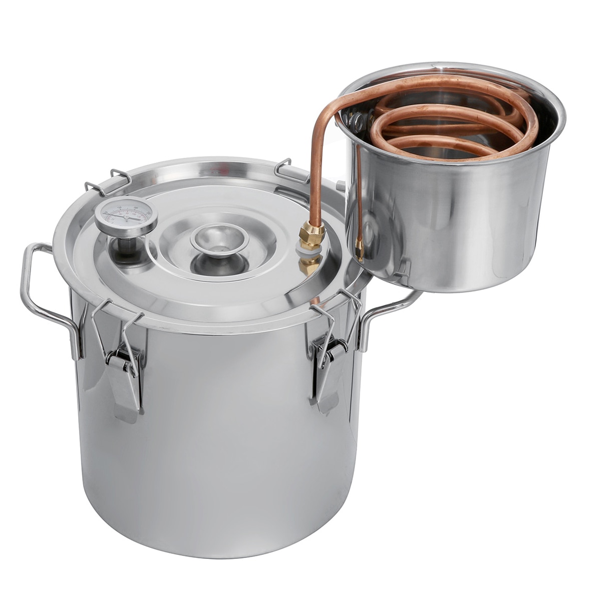 Distilator de alcool, Insma, 10 l, Cupru inox, 25x19cm, Gri - eMAG.ro