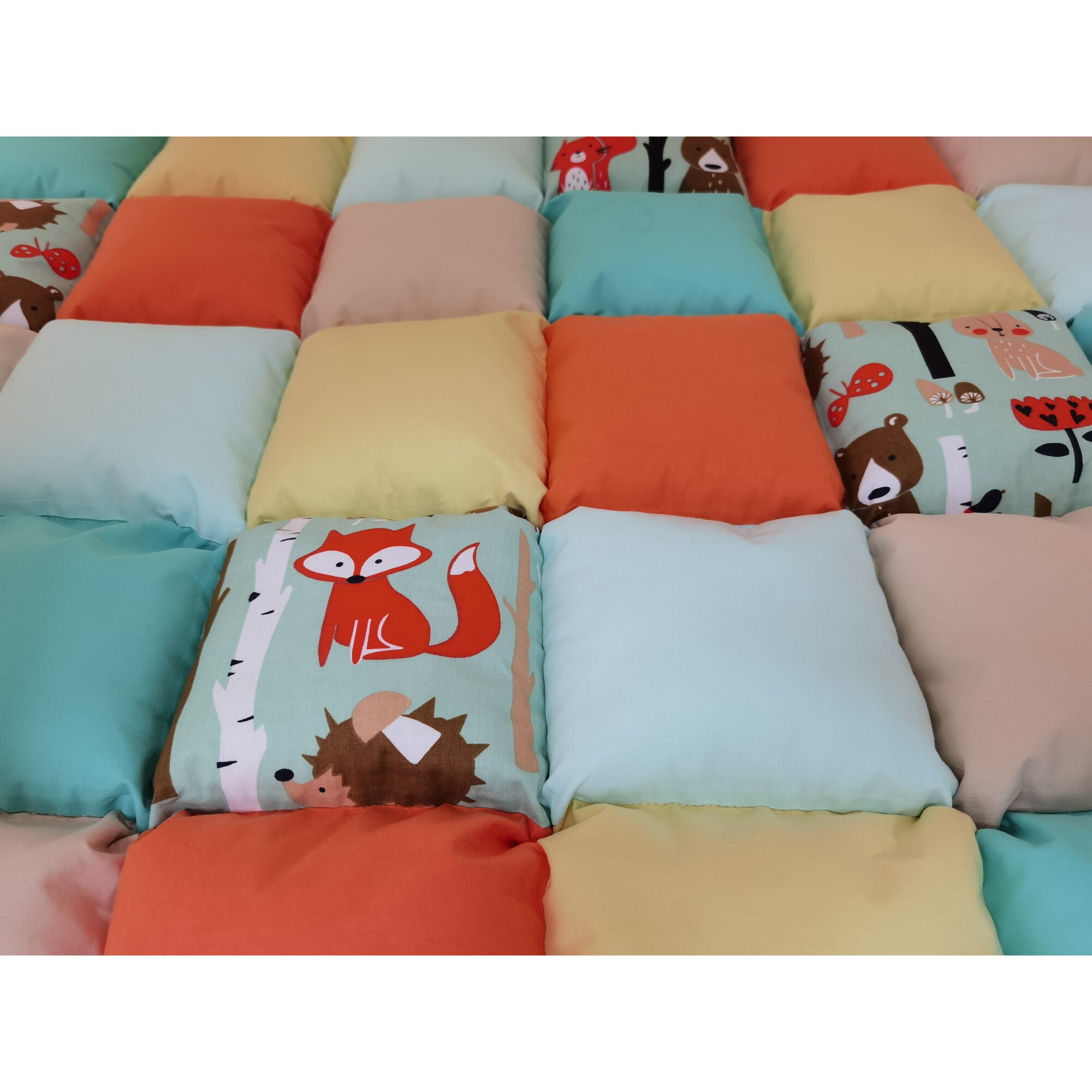 Set cort teepee si saltea Best Forest Friends, 100x100x160cm - eMAG.ro