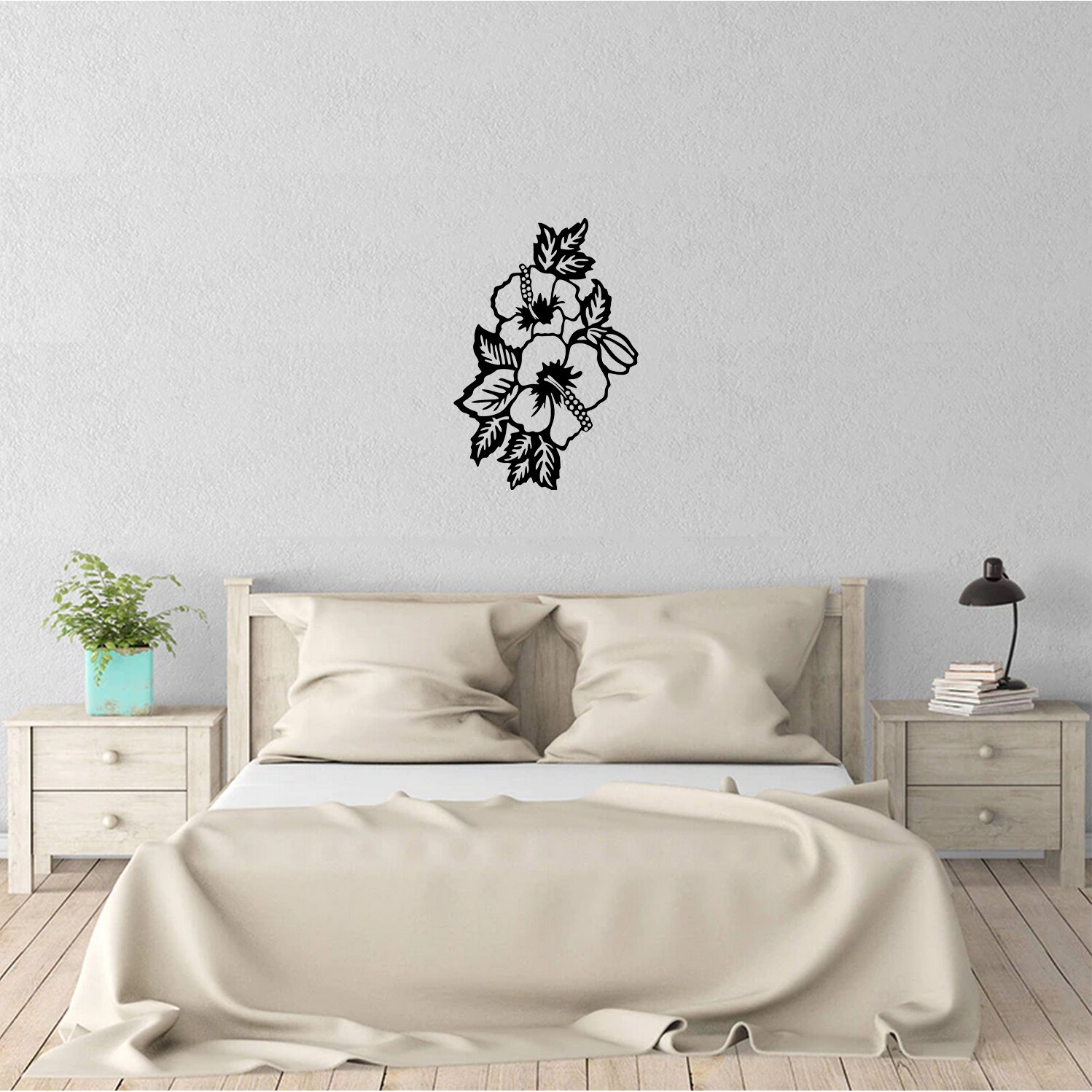 Decor perete Flori HH745 din lemn 20x32 cm - eMAG.ro