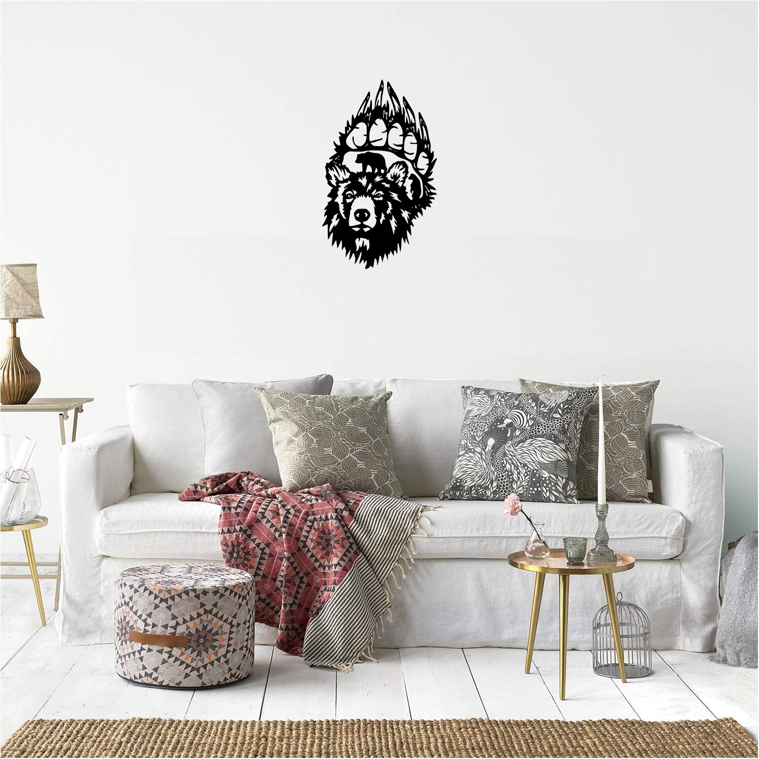 Decor perete Laba de Urs HH704 din lemn 18x30 cm - eMAG.ro