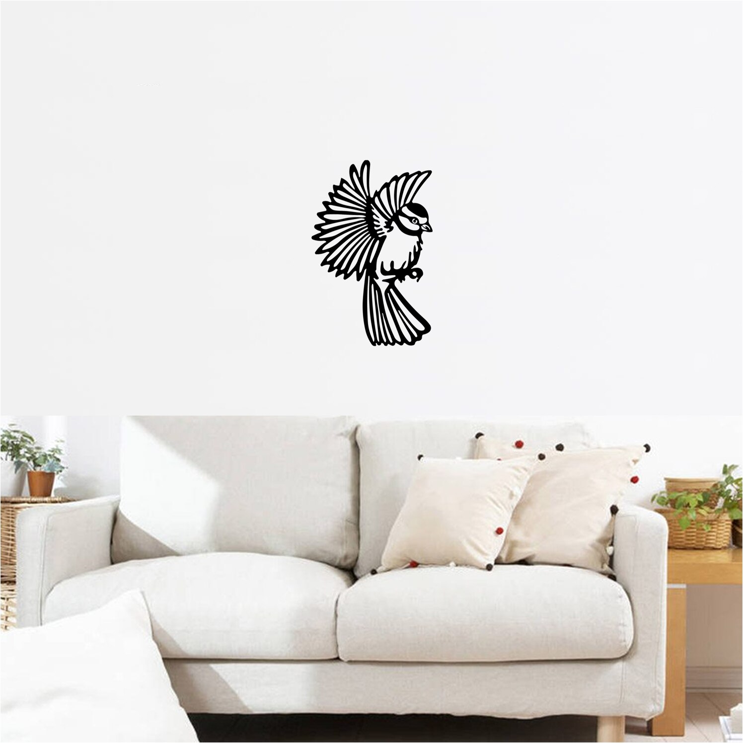 Decor perete Pasare HH794 din lemn 20x31 cm - eMAG.ro