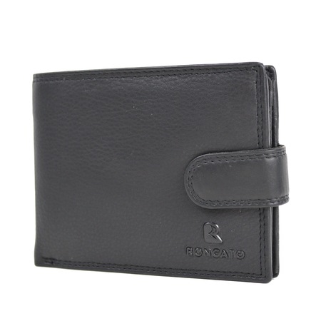 Férfi pénztárca, Roncato PT618, bőr, Fekete - eMAG.hu