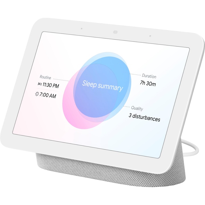 Boxa inteligenta Google Nest Hub (2nd Gen), 7" touchscreen, Wi-Fi ...
