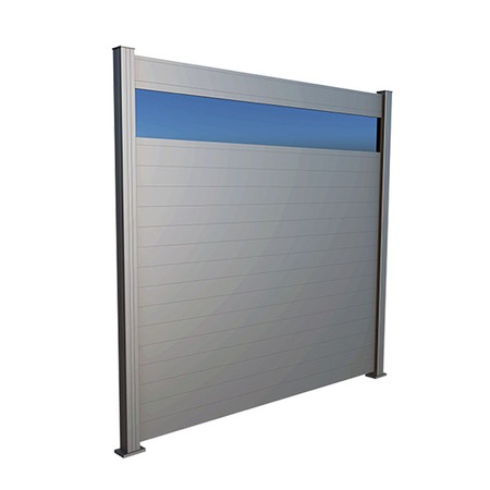 Panou Gard Glass,Stift Lux Design,Aluminiu, 1500x2000mm gri - eMAG.ro