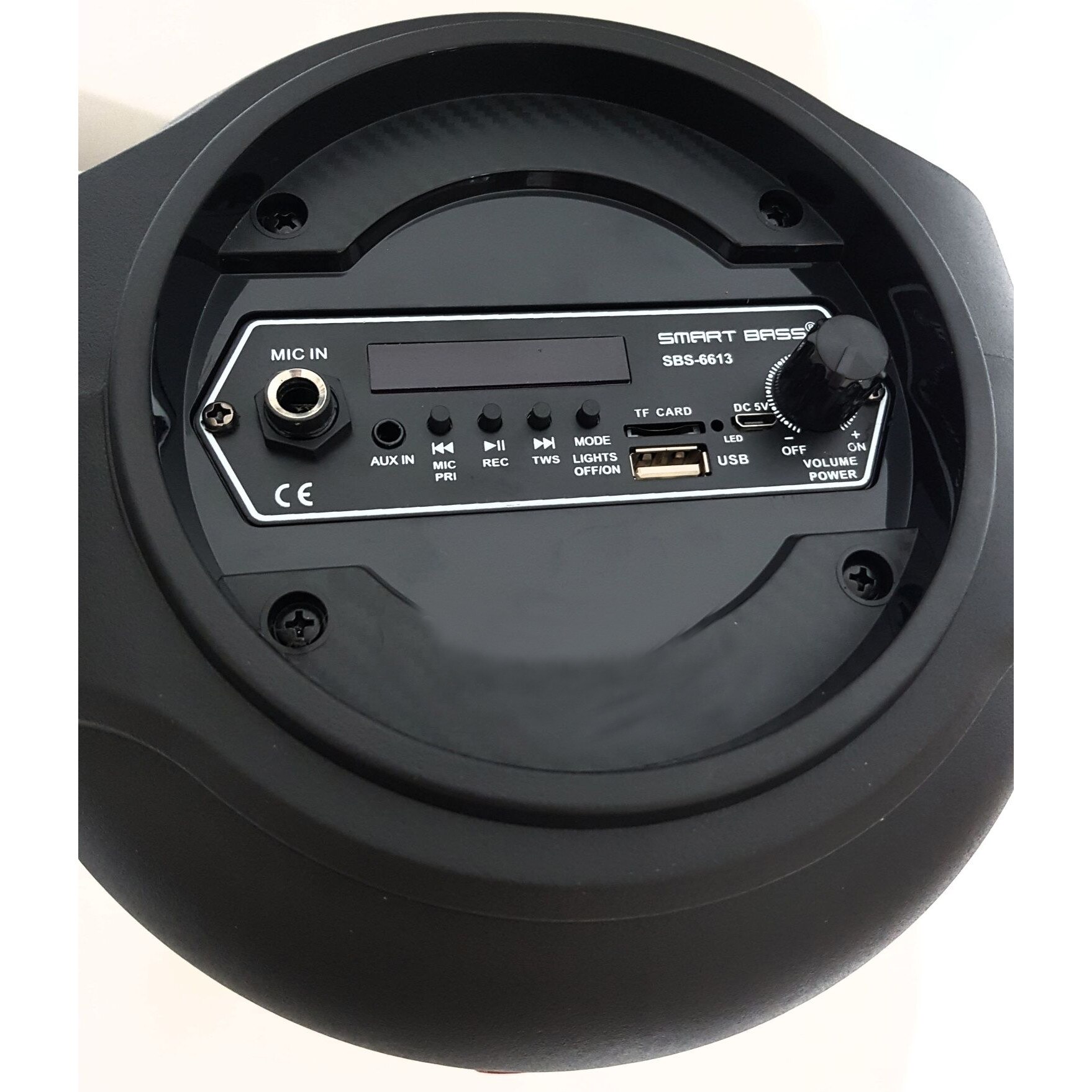 Boxa Audio LED 100W cu Diametru 15", Telecomanda Inclusa, Microfon ...