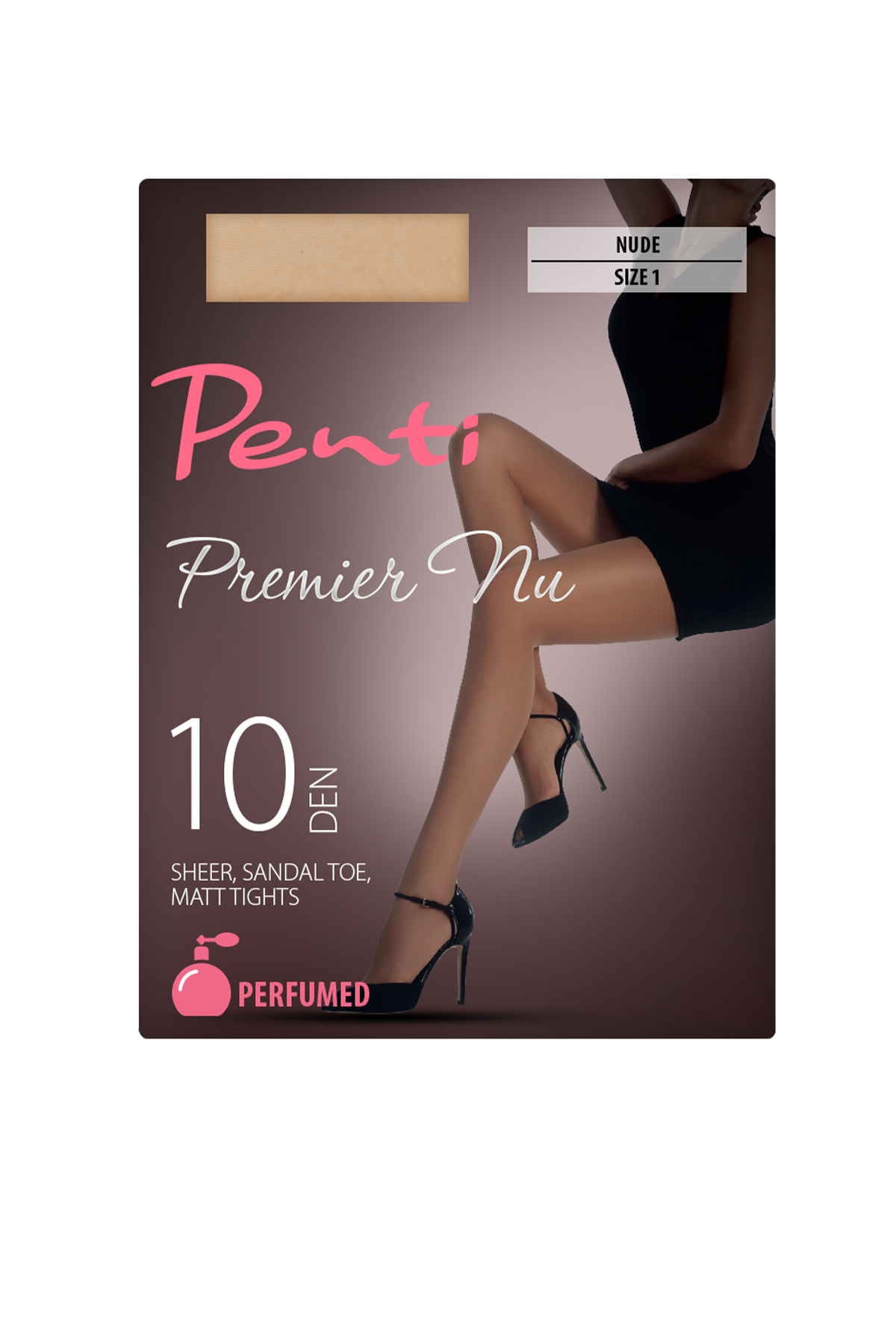 Чорапогащник Penti Premier, с парфюмни капсули и прозрачни пръсти,10 ...