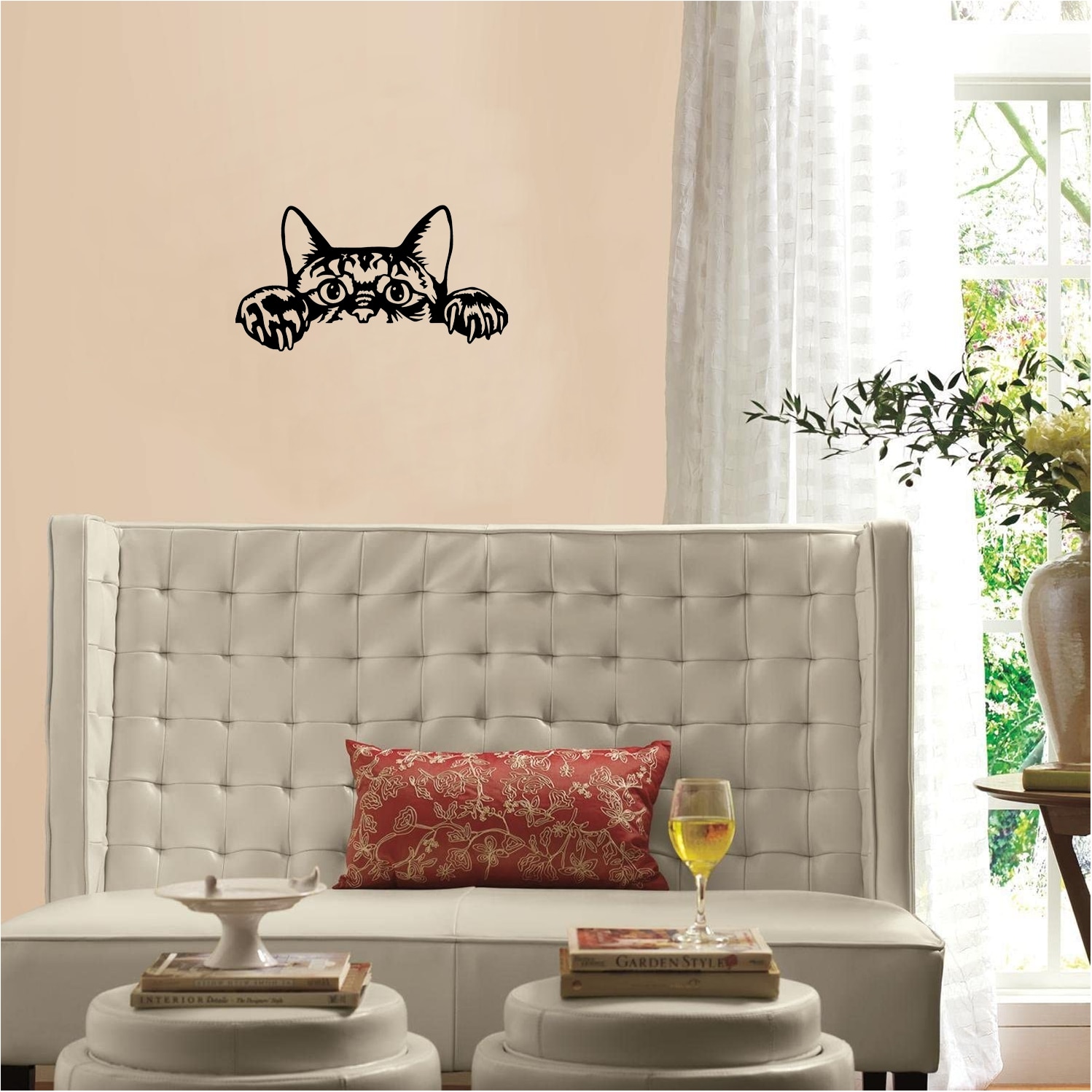 Decor perete Pisica HH801 din lemn 32x17 cm - eMAG.ro