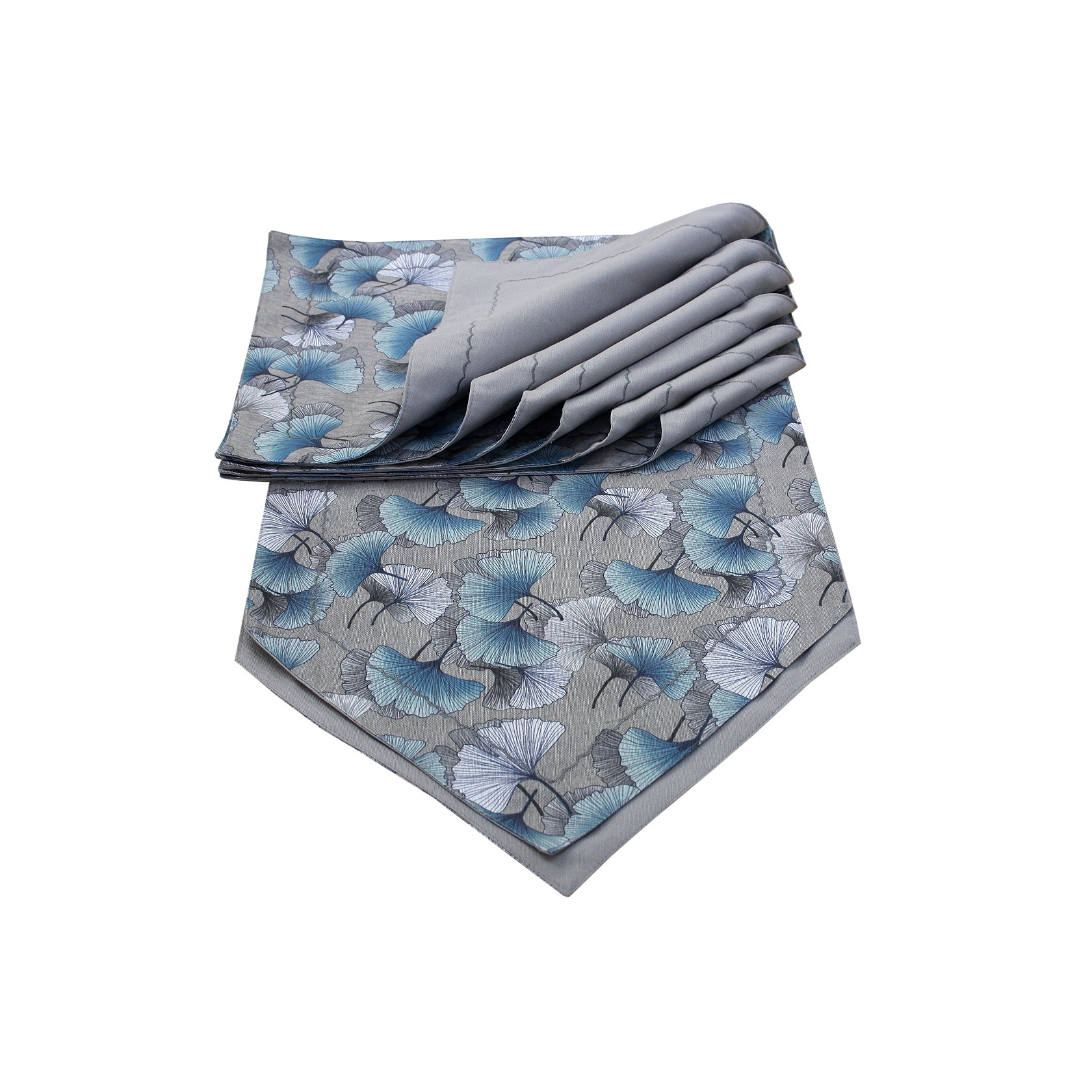 Set napron masa 40x140cm si 6 suport farfurii 35x45cm din damasc ...