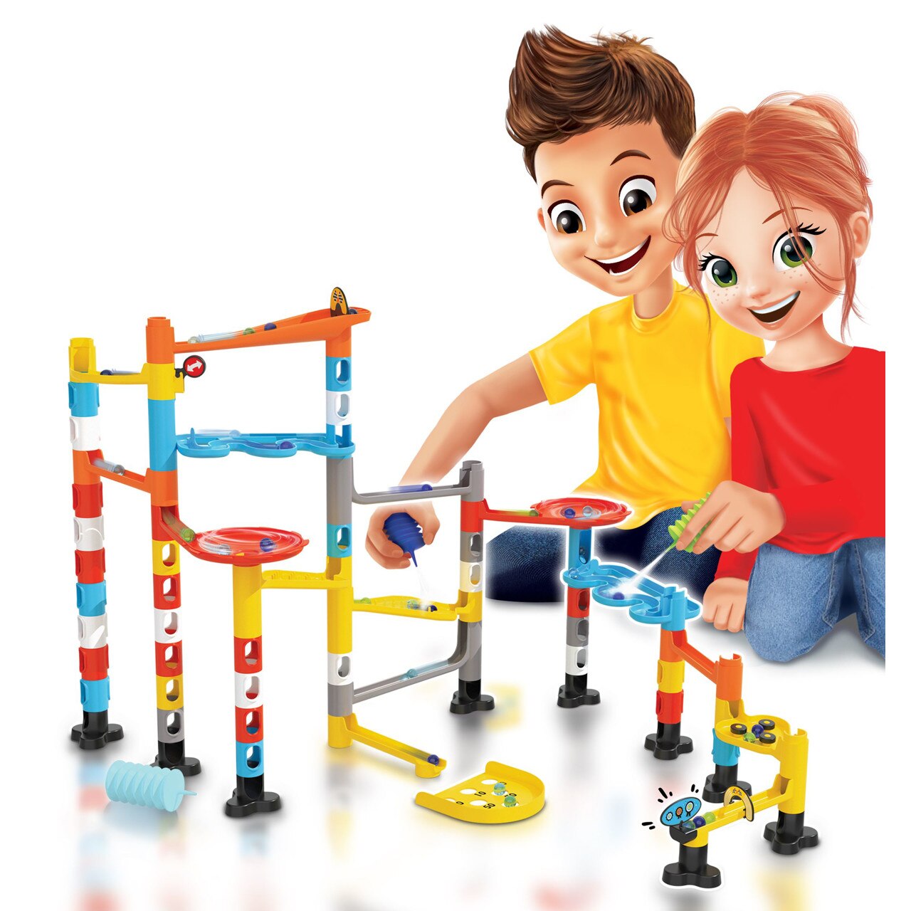 Joc de Constructie Buki France cu Bile Marbles Provocarea - eMAG.ro