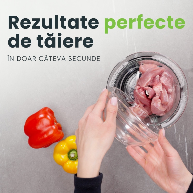 Tocator Electric pentru Legume, Fructe si Alimente, 500W, 1.5 Litri ...