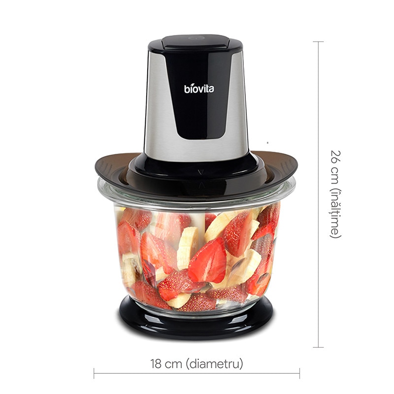 Tocator Electric pentru Legume, Fructe si Alimente, 500W, 1.5 Litri ...