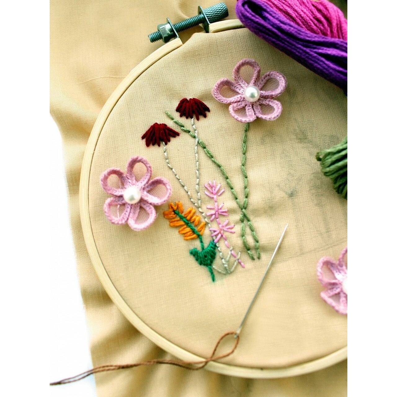 Gherghef broderie din bambus Ø19,7 cm - eMAG.ro