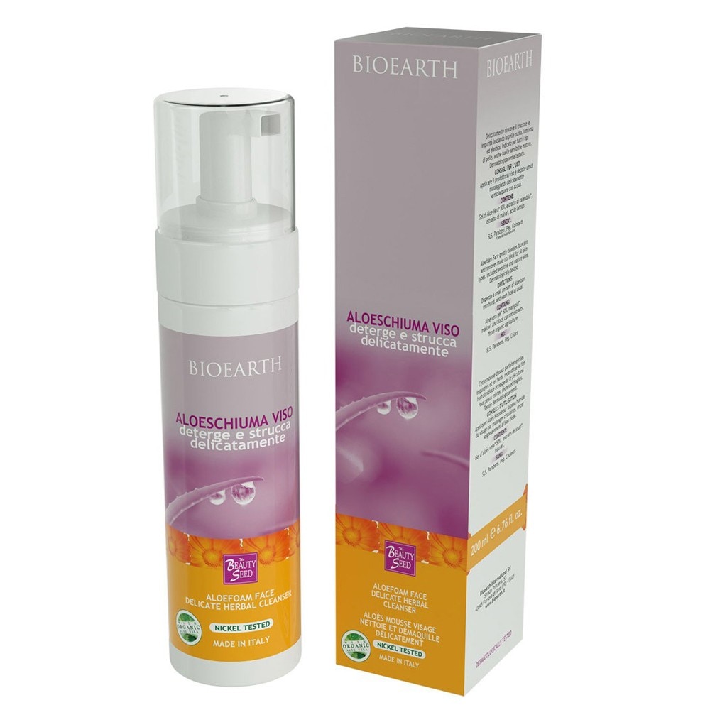 Spuma demachianta bio cu aloe si galbenele Bioearth 200 ml - eMAG.ro