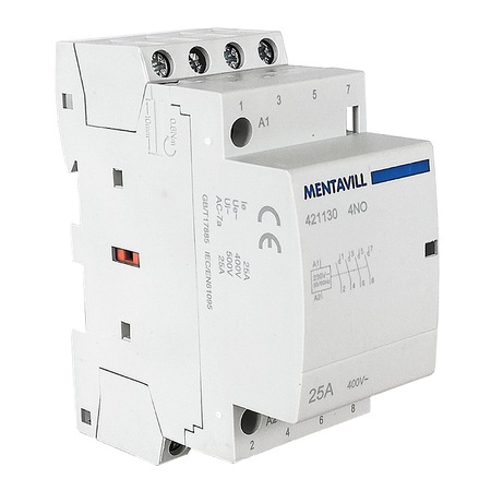 Contactor modular 4P, 25A, 4NO, 230V, Mentavill - eMAG.ro