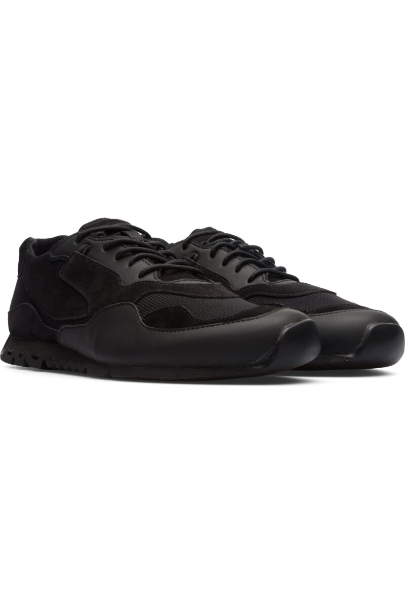 Pantofi sport dama Nothing, Camper, Piele nabuc/Material textil, Negru ...