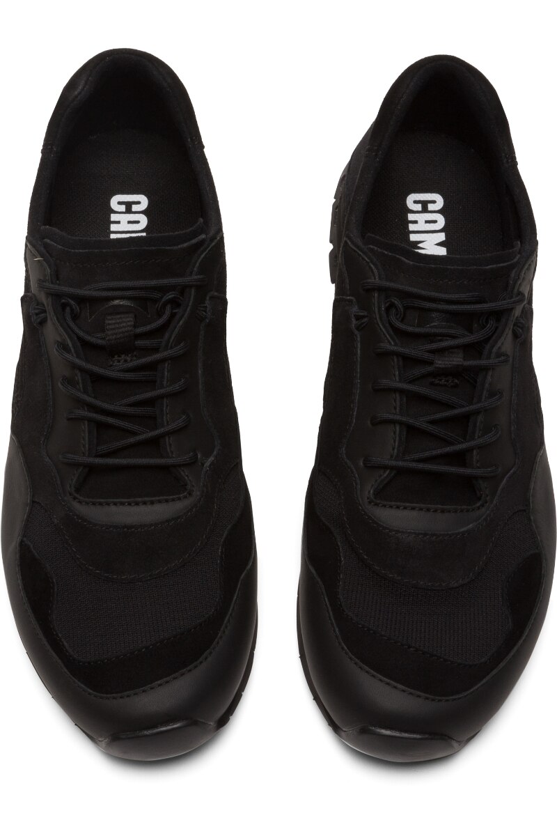 Pantofi sport dama Nothing, Camper, Piele nabuc/Material textil, Negru ...