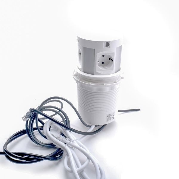 Distribuitor de retea ascuns TOO PPS-100-4W 4 prize alb (PPS-100-4W ...