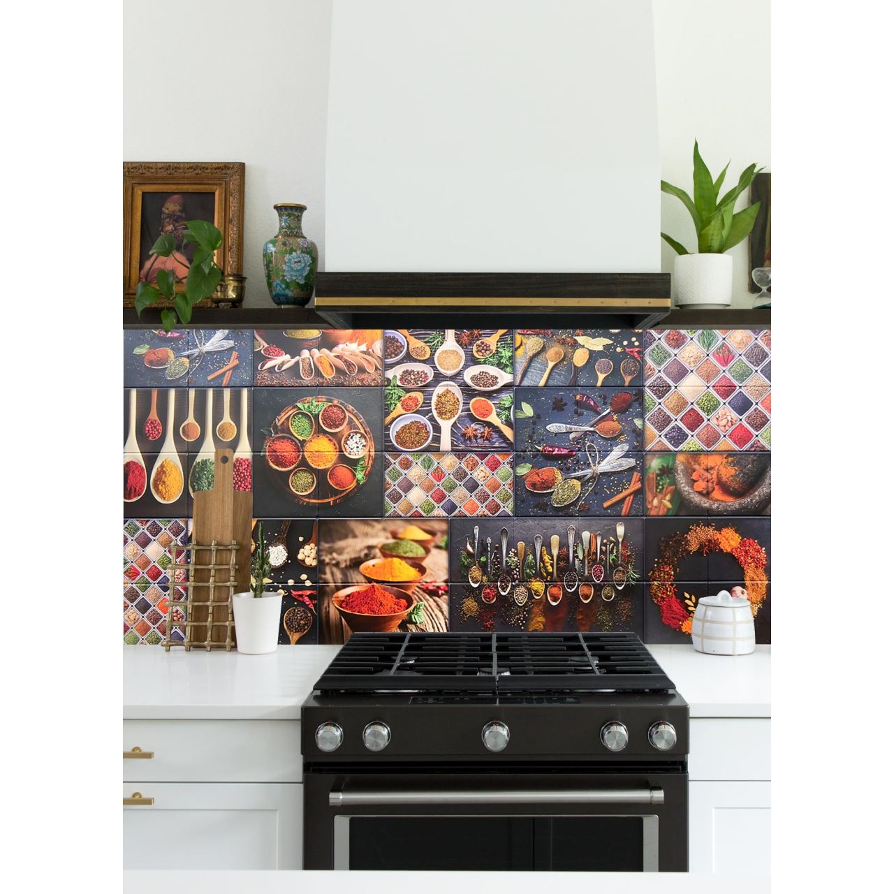 Panou decorativ, PVC, model condimente, multicolor, 96x48.5 cm - eMAG.ro